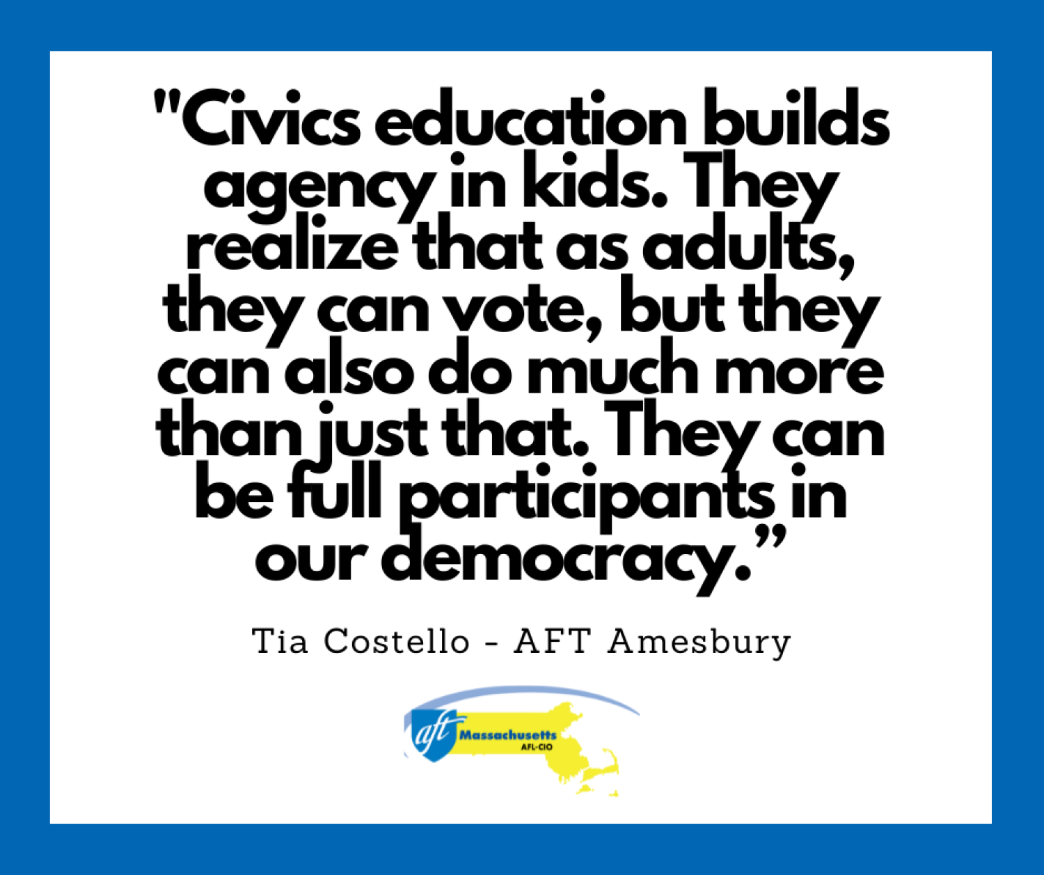 AFT Massachusetts Member Profile: Amesbury's Tia Costello is Developing ...
