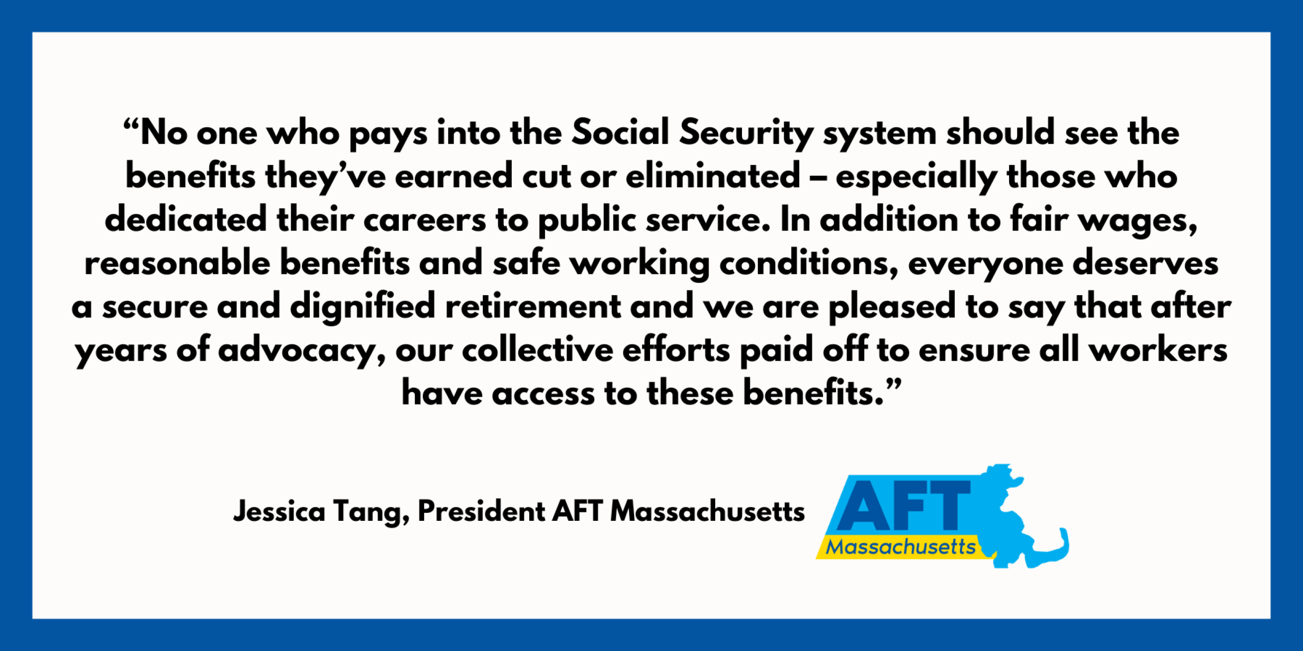 President Biden Signs Social Security Fairness Act into Law | AFT ...