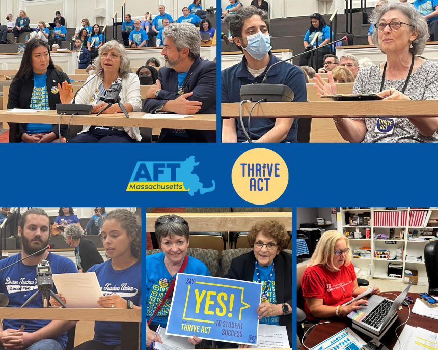 Dozens Testify in Support of Thrive Act—Take Action Today | AFT ...